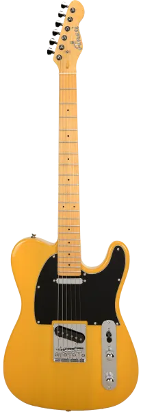 Amati 40TCBS Electric Guitar Classic Body Shape, Butterscotch w/access ...