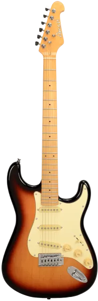 Amati 70STSB Electric Guitar, Classic Body Style, Sunburst Finish w/ac ...