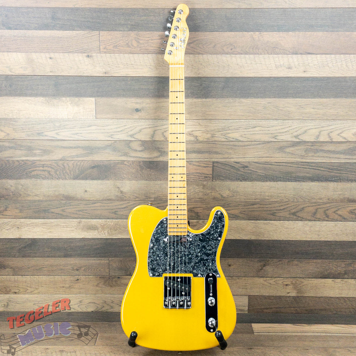 Amati 40TCBS Electric Guitar Classic Body Shape, Butterscotch w/access ...