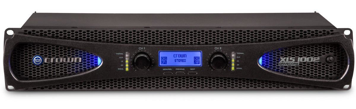 Crown XLS1002 Power Amplifier 350W @ 4ohms Dual Channel Built-in Proce ...