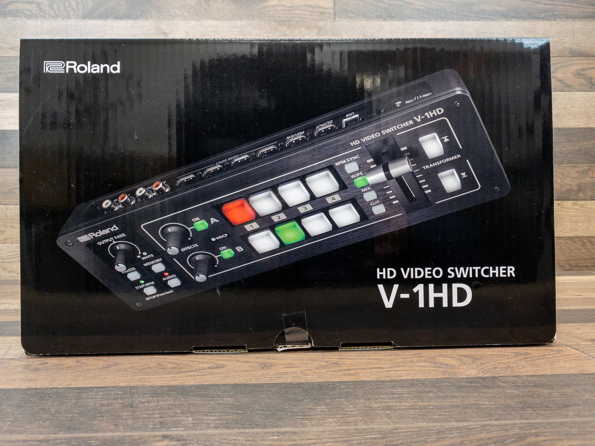 Roland V-1HD Portable Compact HD Video Switcher 4 HDMI Inputs and 2 HD – Tegeler Music
