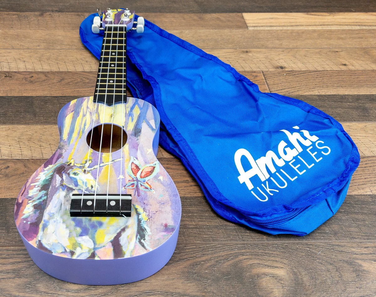 Amahi DDUK20 Enchanted Forest Soprano Ukulele & Carry Bag - Limited Ed ...