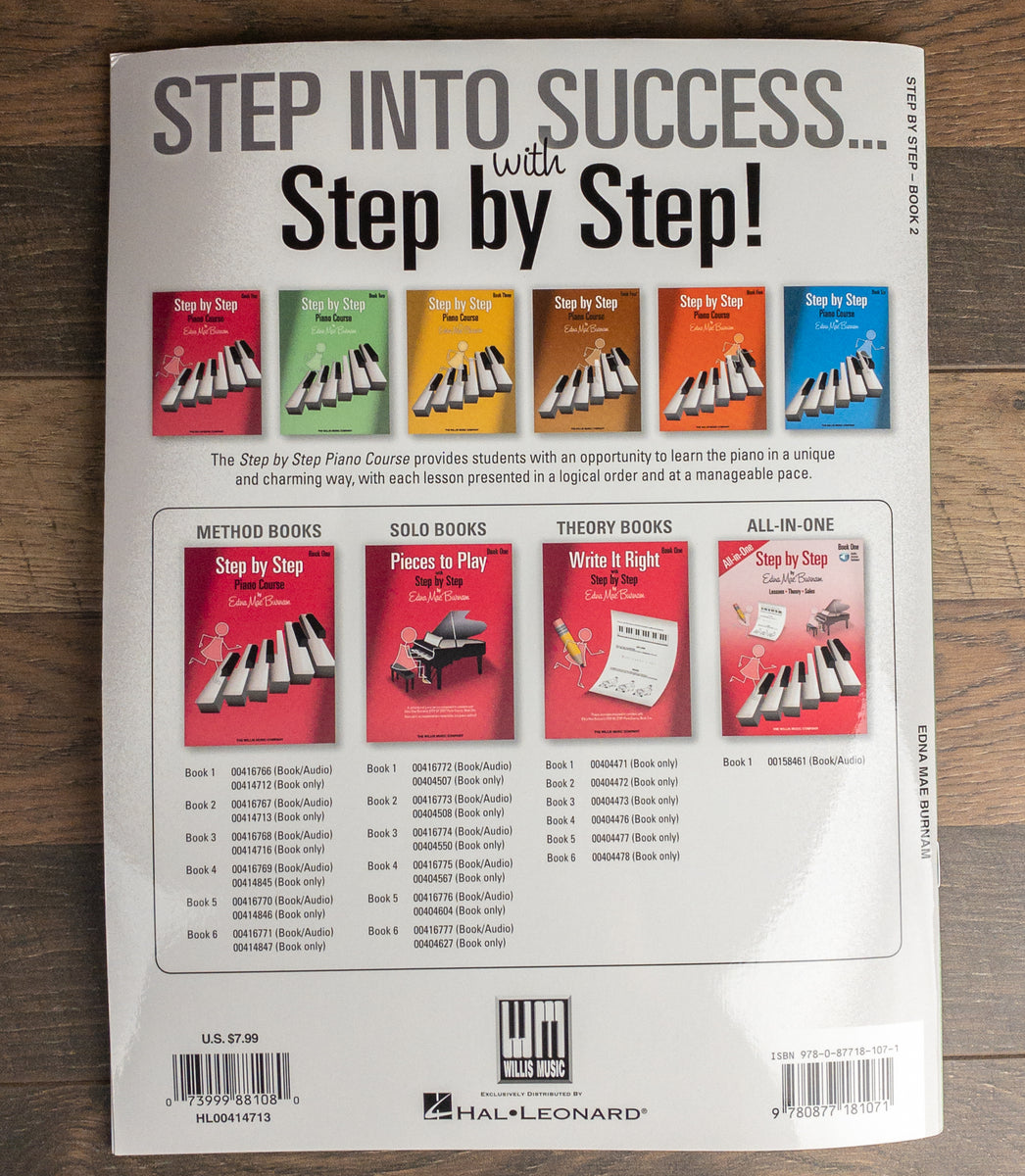 Step by Step Piano Course - Book Two by Edna Mae Burnam Willis Music C ...